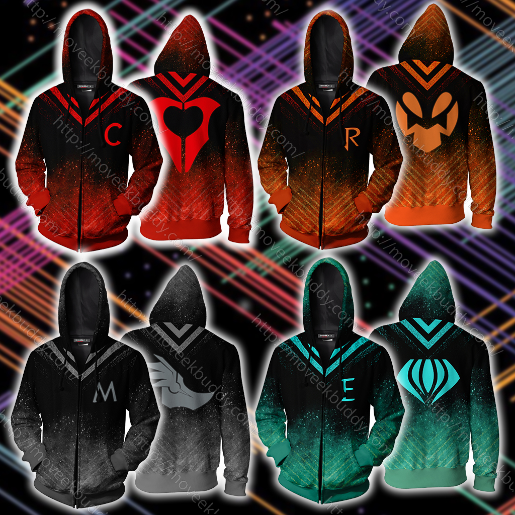 RWBY Cinder Fall Symbol Zip Up Hoodie - MoveekBuddyShop