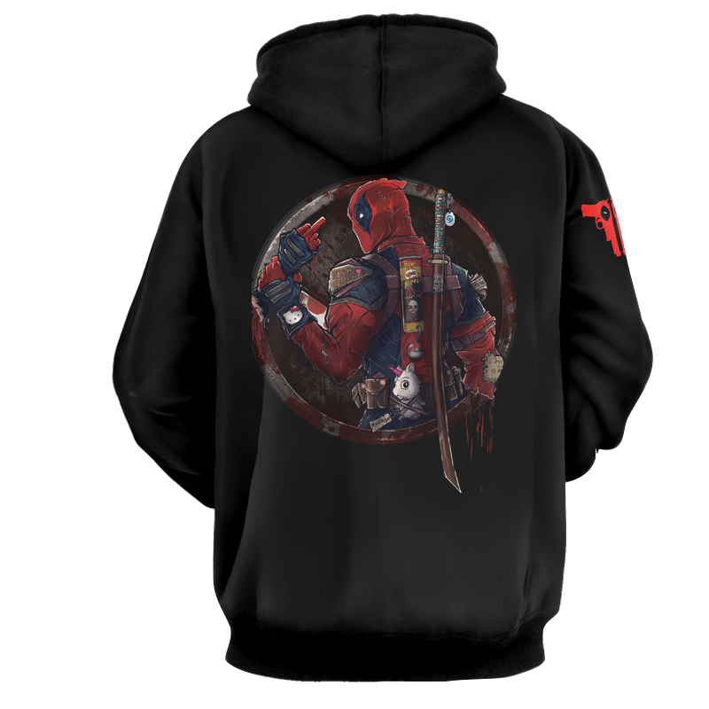 Deadpool 3D Hoodie - MoveekBuddyShop