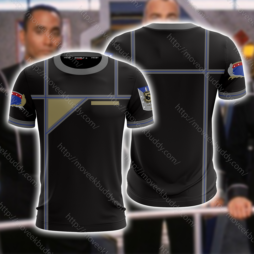Babylon 5 Army Of Light Uniform Cosplay Unisex 3D T-shirt - MoveekBuddyShop