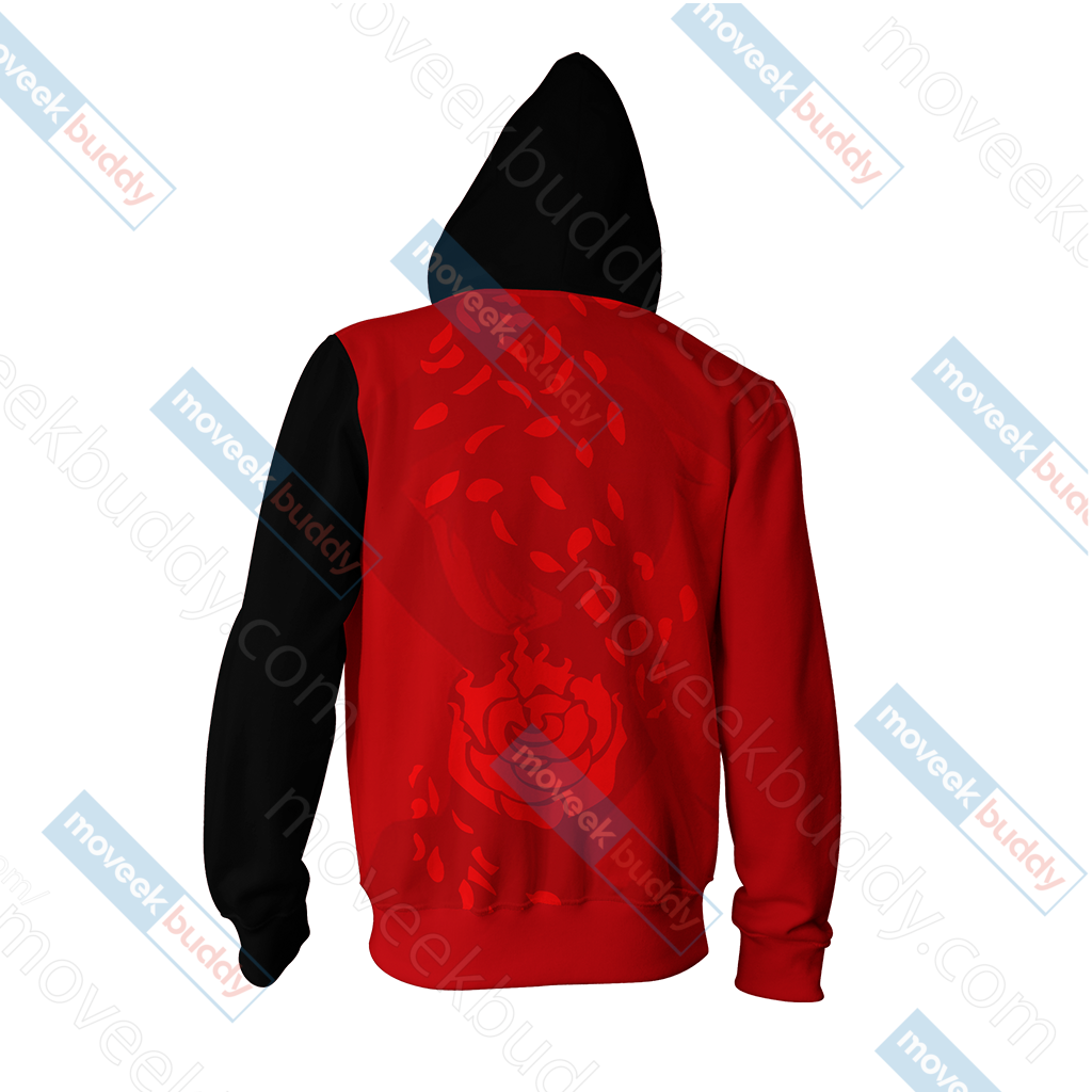 RWBY Ruby Rose Zip Up Hoodie - MoveekBuddyShop