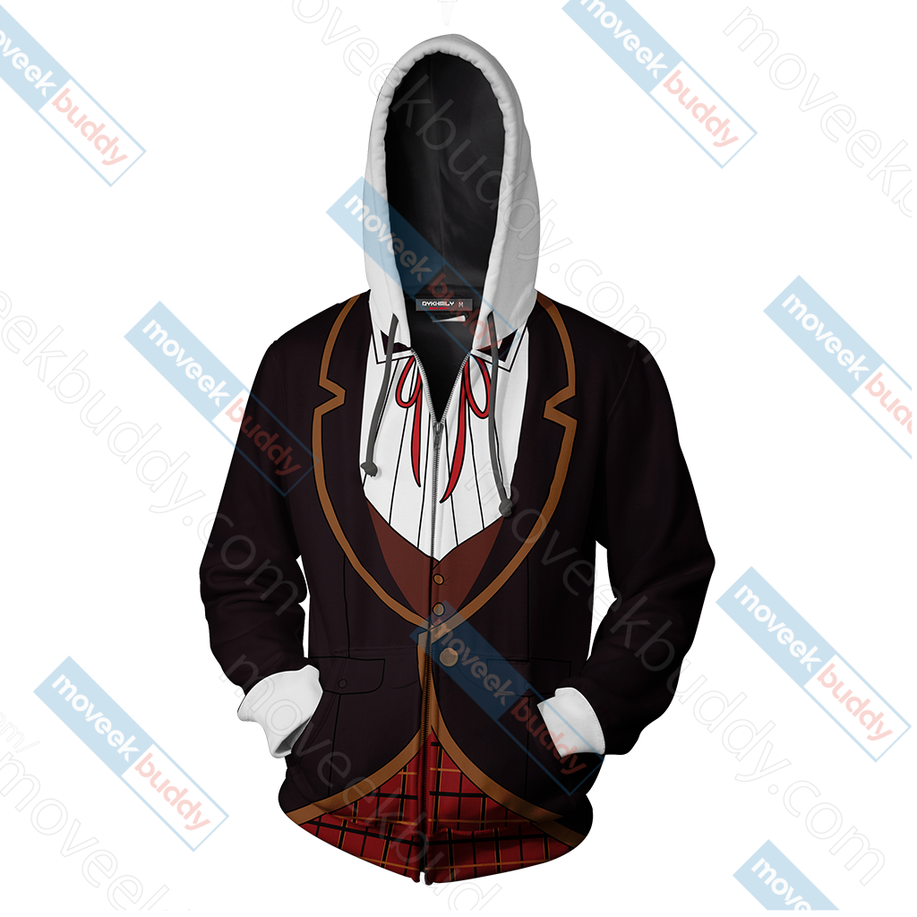 RWBY Beacon Academy Uniform Zip Up Hoodie - MoveekBuddyShop