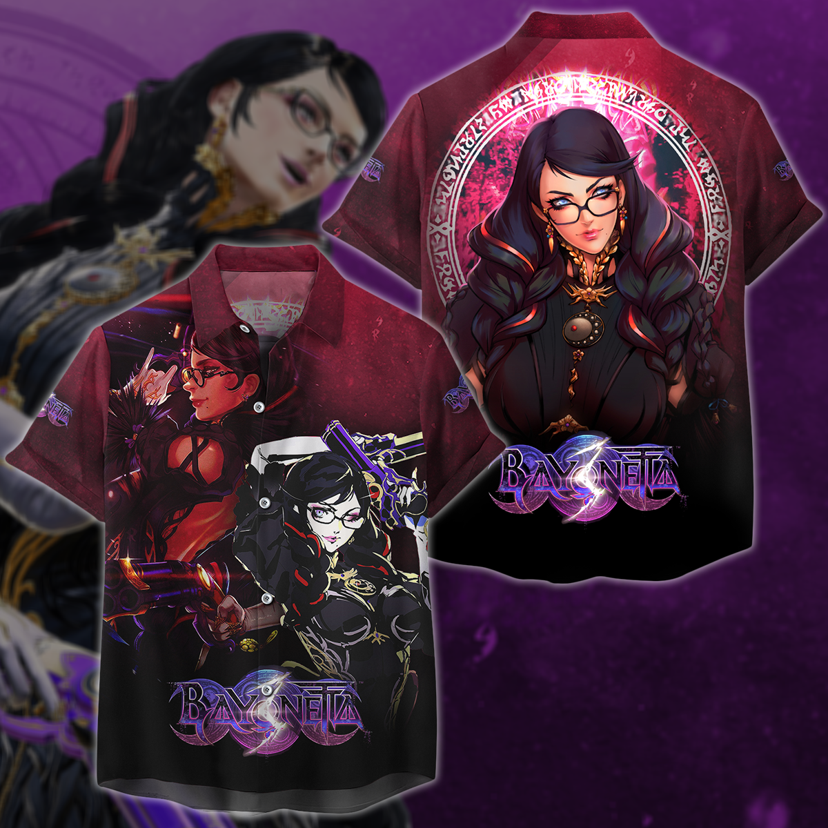 Bayonetta Video Game 3D All Over Print T-shirt Tank Top Zip Hoodie Pul ...