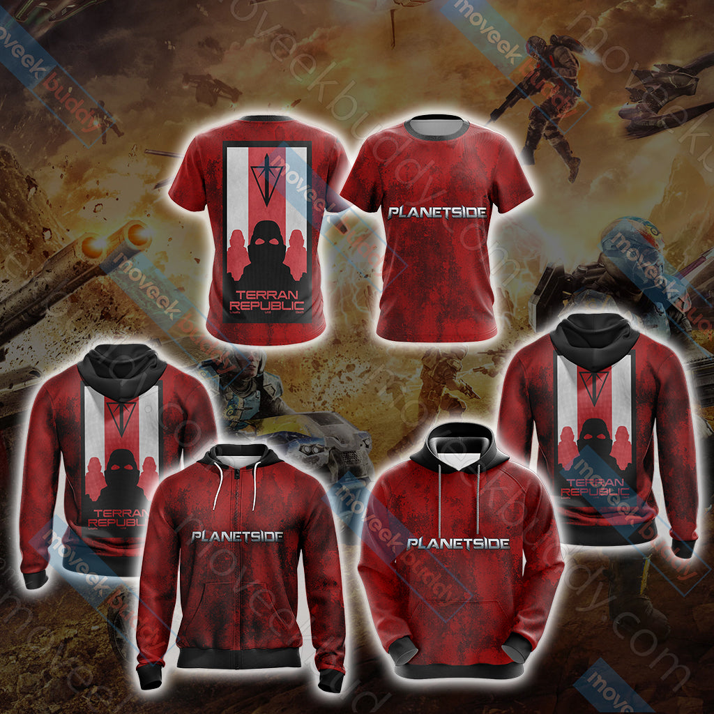 Planetside - Terran Republic Unisex 3D T-shirt - MoveekBuddyShop