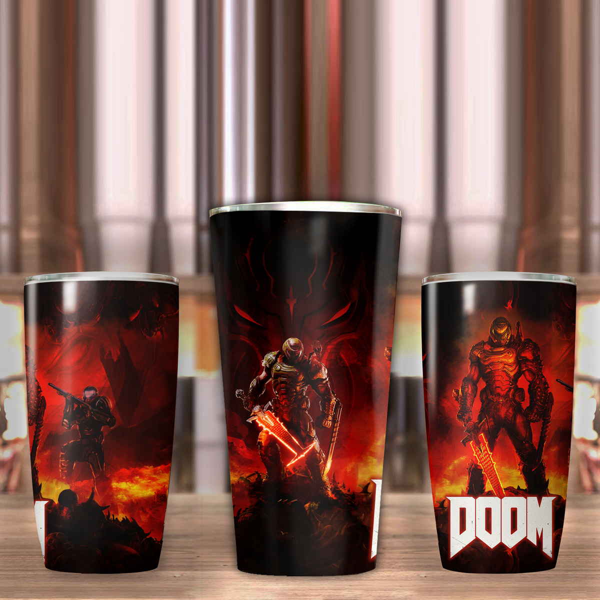Doom Video Game Insulated Stainless Steel Tumbler 20oz / 30oz ...